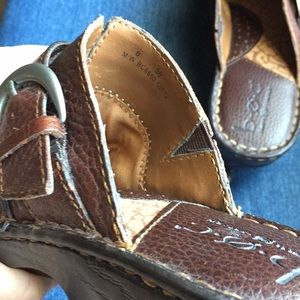 B.O.C. Born Concept | Shoes | Boc Born Concept Brown Leather Clogs Size ...